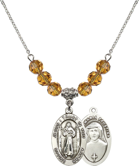 Hail MaryGifts | Jewelry | N3 Birthstone Necklace Divine Mercy ...